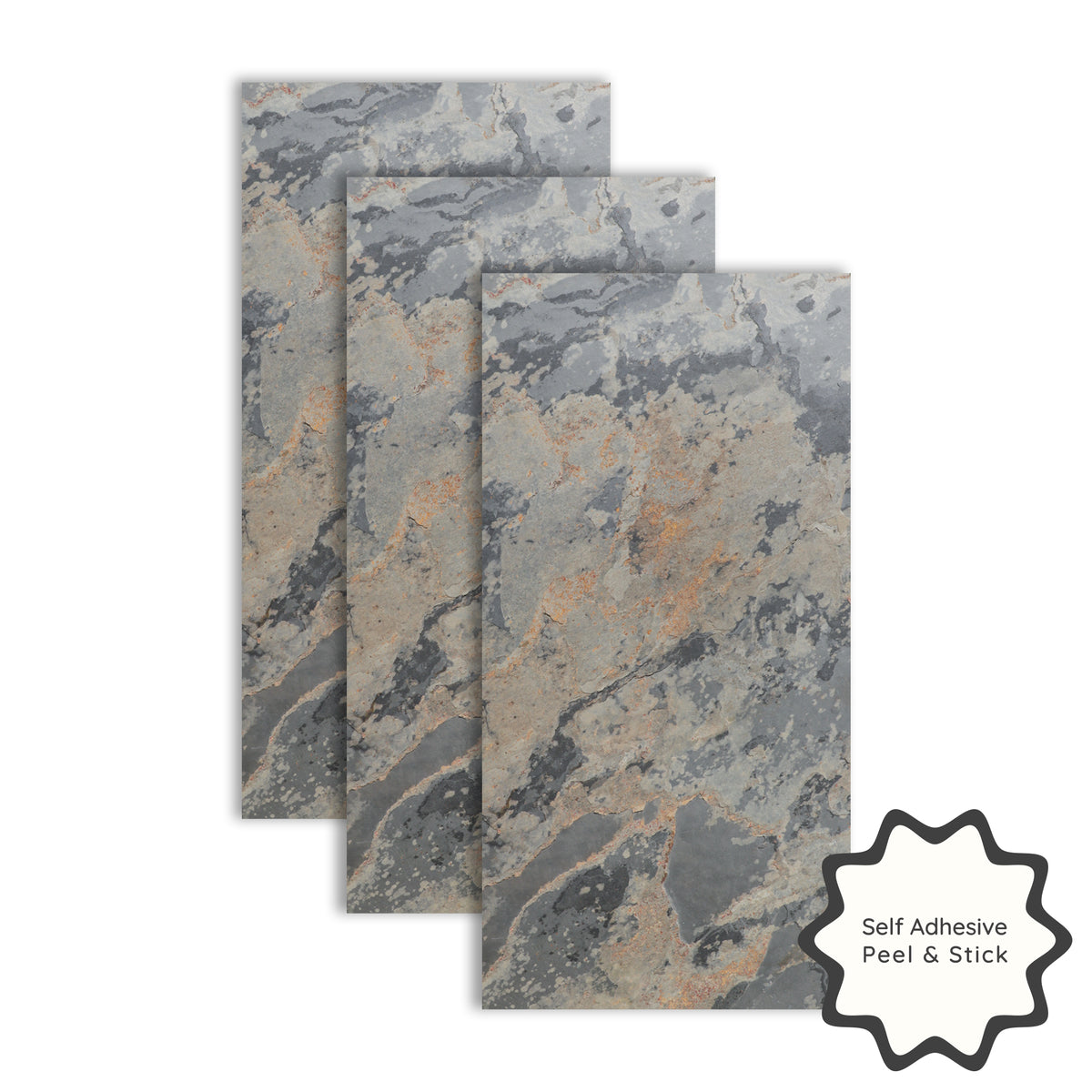 Rustic Slate - Peel & Stick Thin Real Stone Veneer Sheets [Pack of 5] – Stoneflex