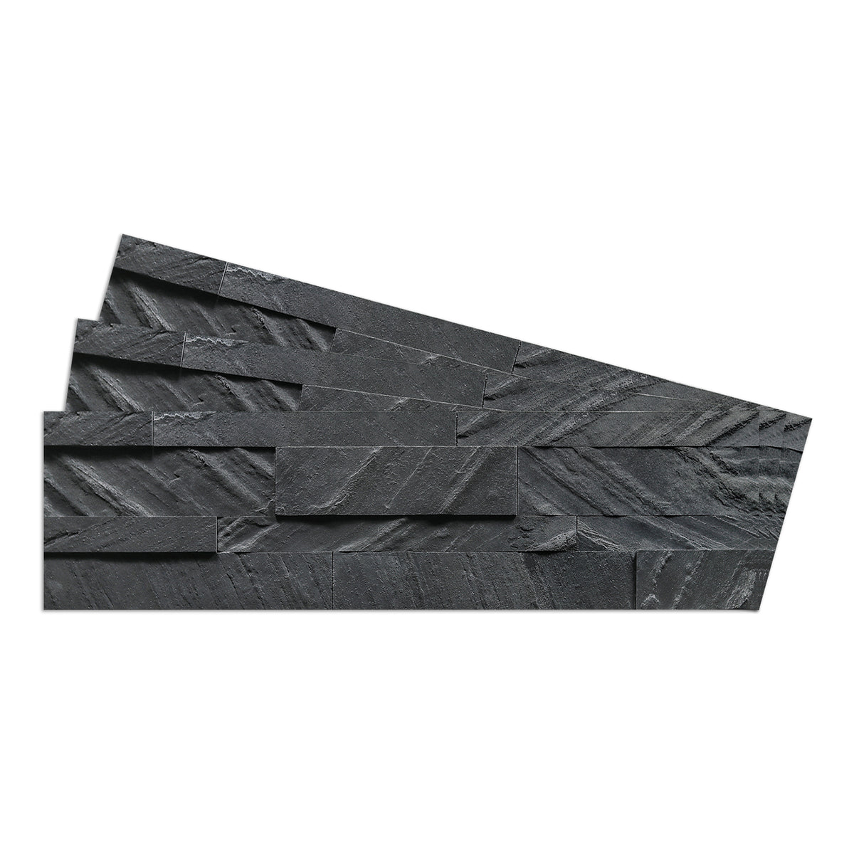 Gravel Grey 3D Peel & Stick Self-Adhesive Real Stone Tiles | Stone-Flex ...